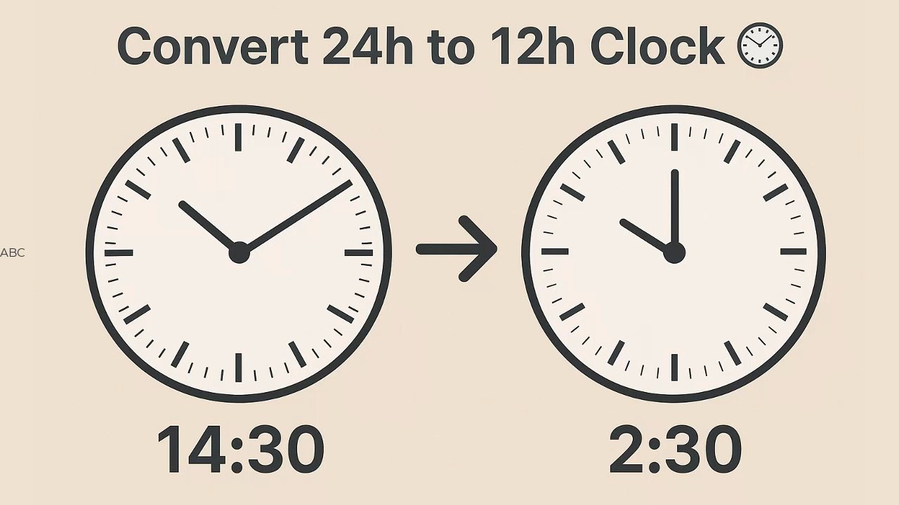 🕒 How to Change the Clock Time Format From 24-Hour to 12-Hour in ...