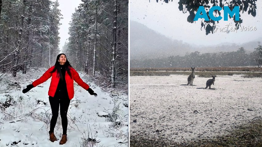 'Magical' first snowfall blankets NSW towns as Aussies rejoice ...