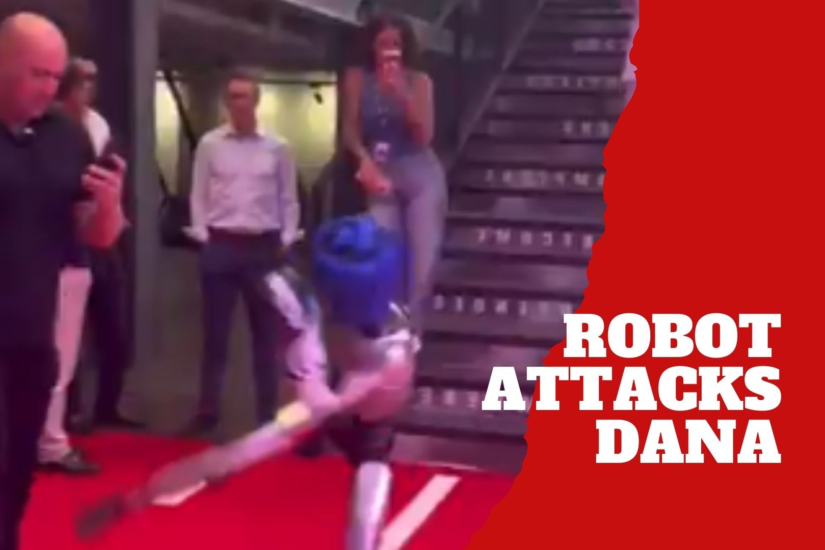 Dana White almost gets attacked by a robot during a visit to Shanghai - MARCA TV English