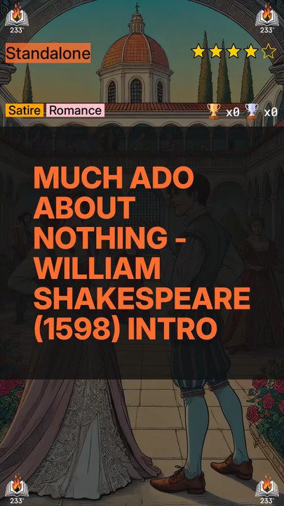 Much Ado About Nothing - William Shakespeare (1598) Intro - video ...