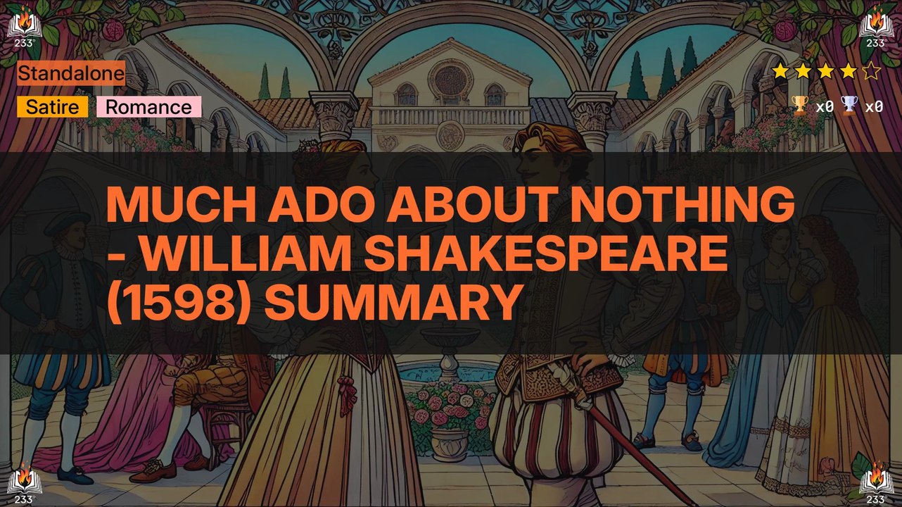 Much Ado About Nothing - William Shakespeare (1598) Summary - video ...