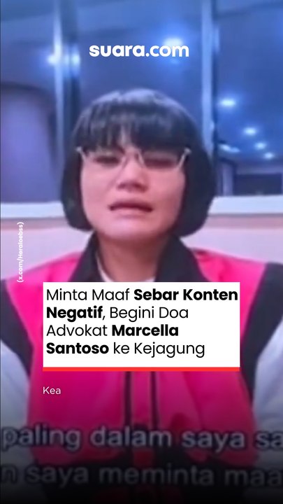 Minta Maaf Sebar Konten Negatif, Begini Doa Advokat Marcella Santoso ke Kejagung - Video Dailymotion
