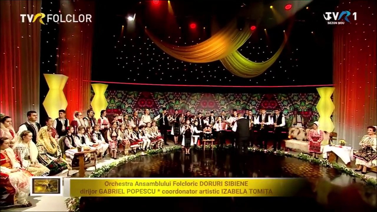 Orch. Ans. folcloric „Doruri sibiene” si Anastasia Popescu - Tezaur folcloric - TVR 1 - 01.06. ...