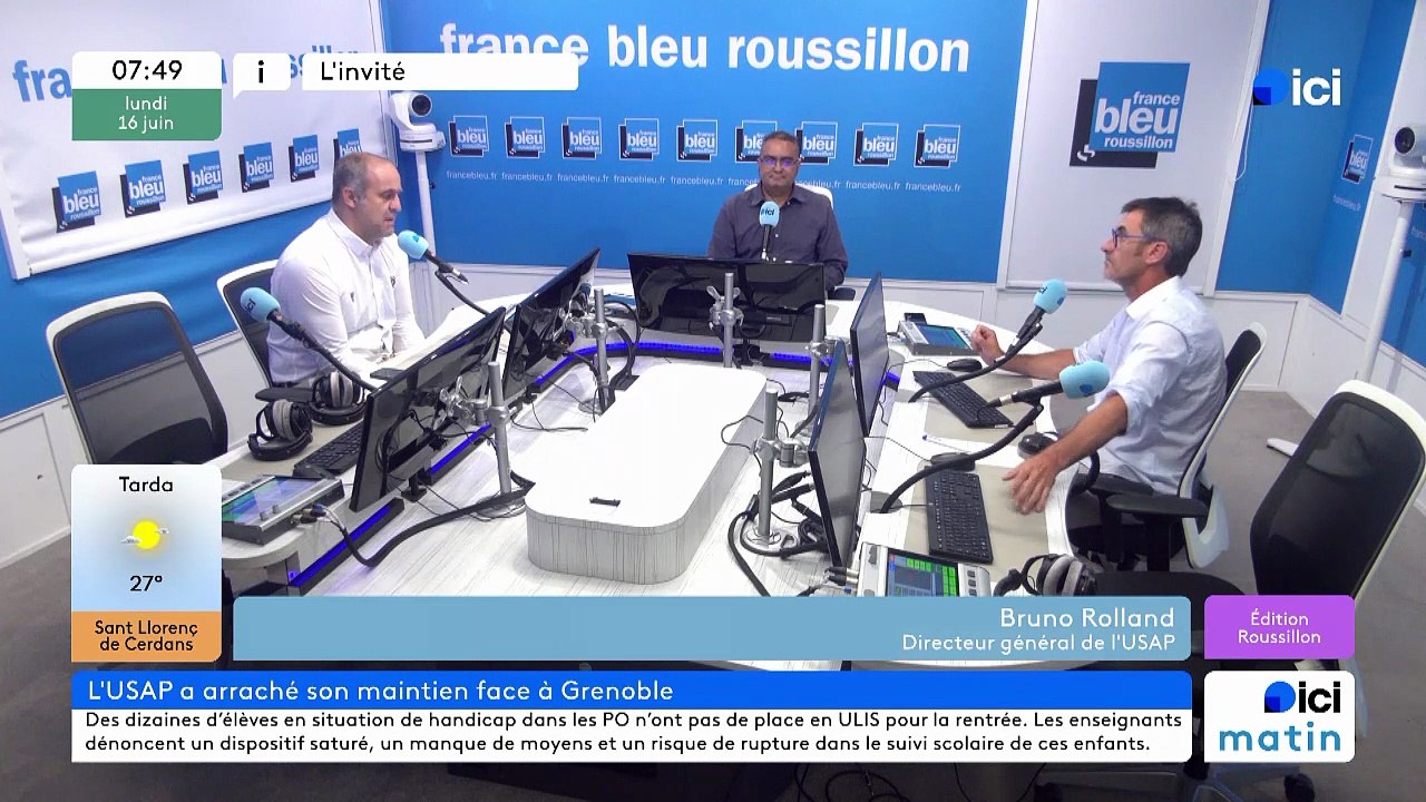Avec Bruno Rolland, directeur général de l'USAP - Vidéo Dailymotion