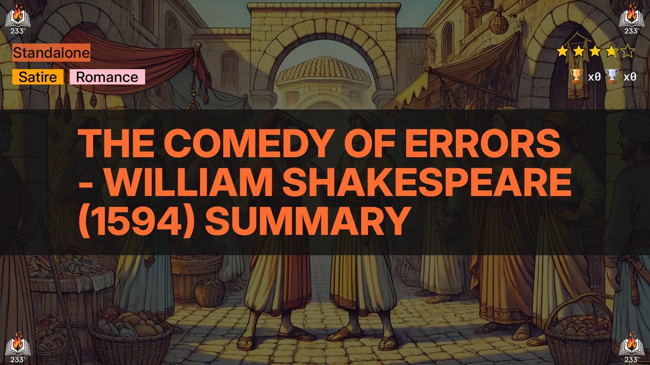 The Comedy of Errors - William Shakespeare (1594) Summary - video ...