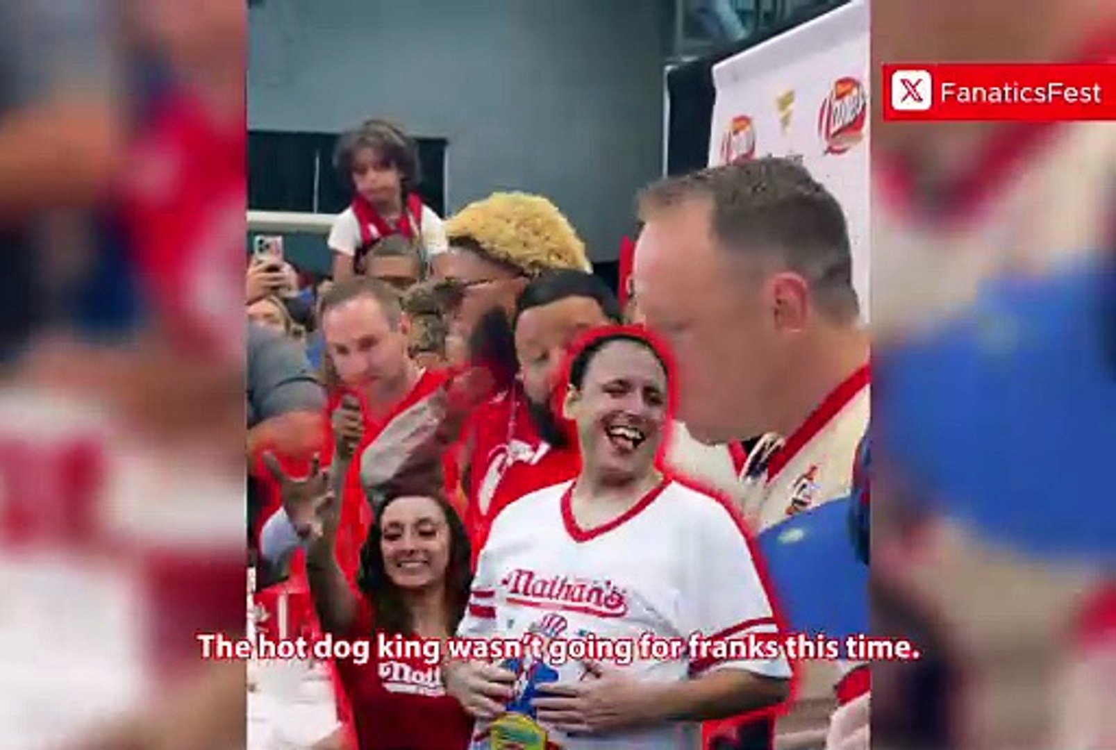DJ Khaled was impressed with the amount of chicken Joey Chestnut can ...