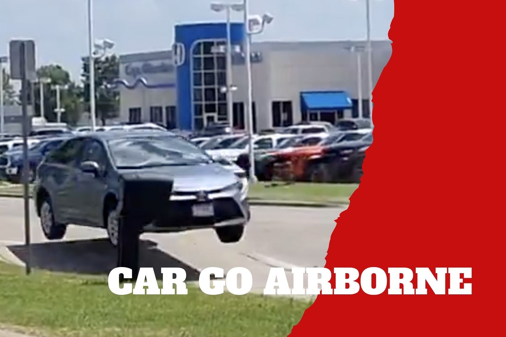Video shows car go airborne after road buckles due to extreme heat ...