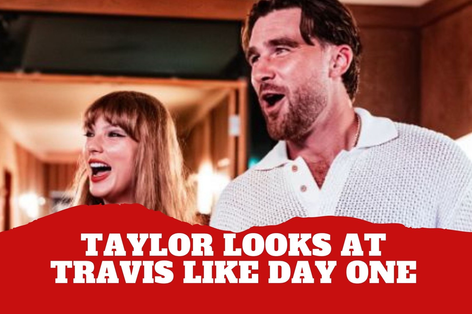 Taylor Swift looks at Travis Kelce like they're falling in love all ...