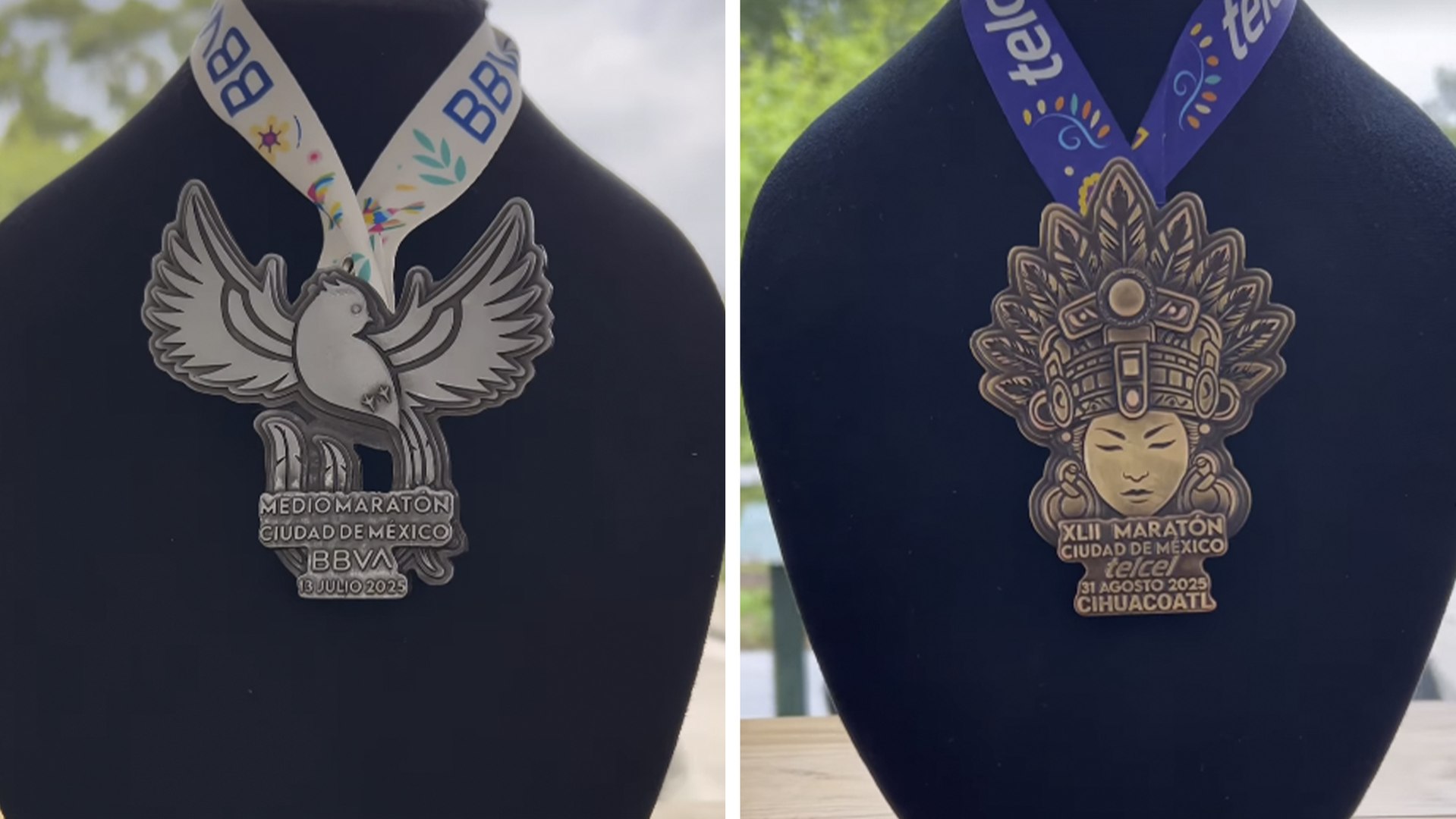Clara Brugada presenta las medallas del Medio Maratón y Maratón de la ...