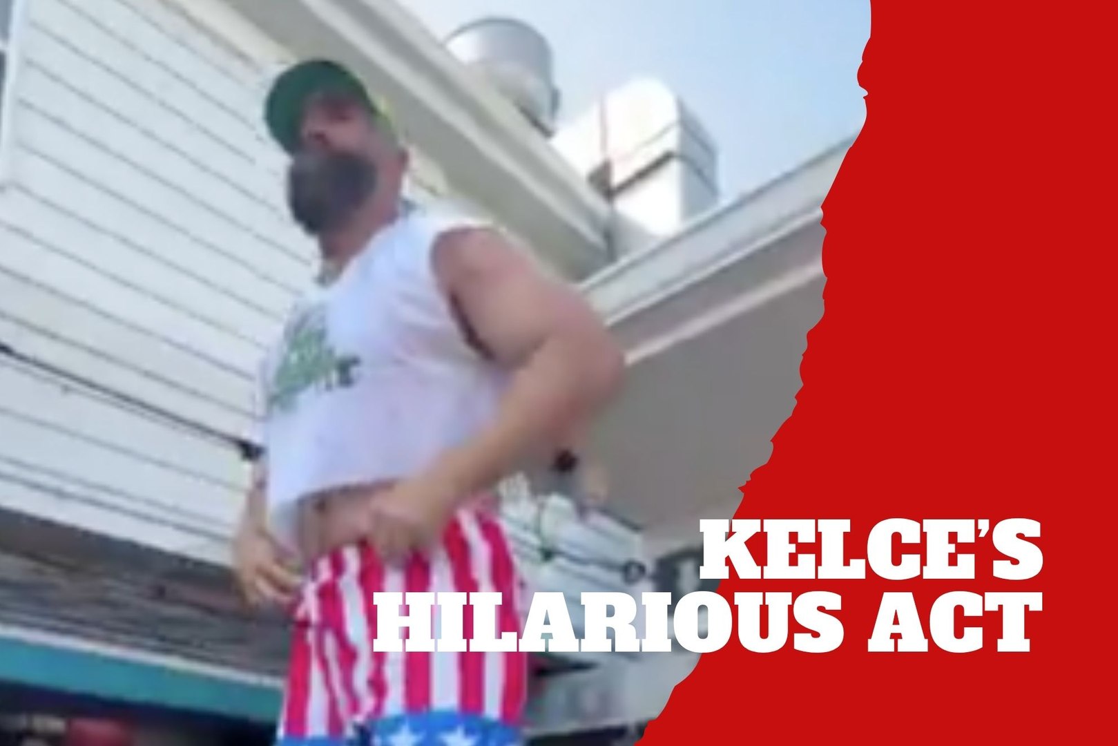 Jason Kelce made a wild entrance at an Eagles event stripping down to a ...