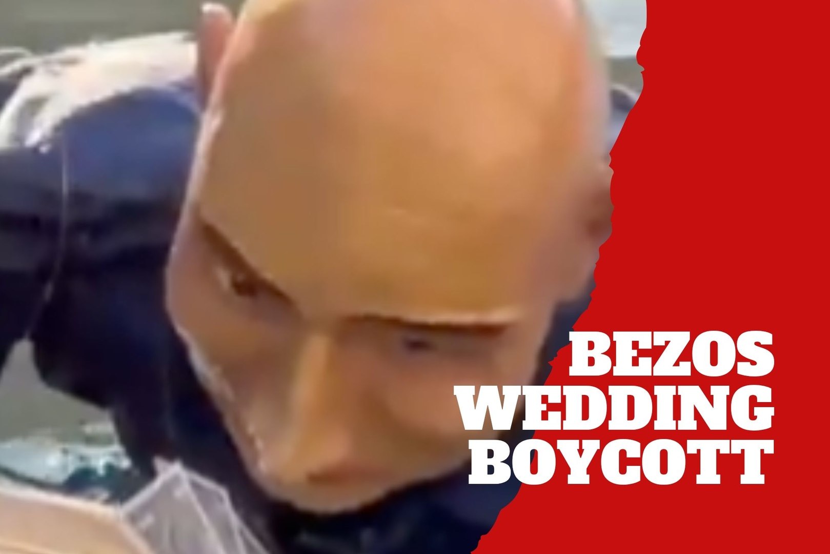 Jeff Bezos and Lauren Sanchez?s wedding overshadowed as life-size ...