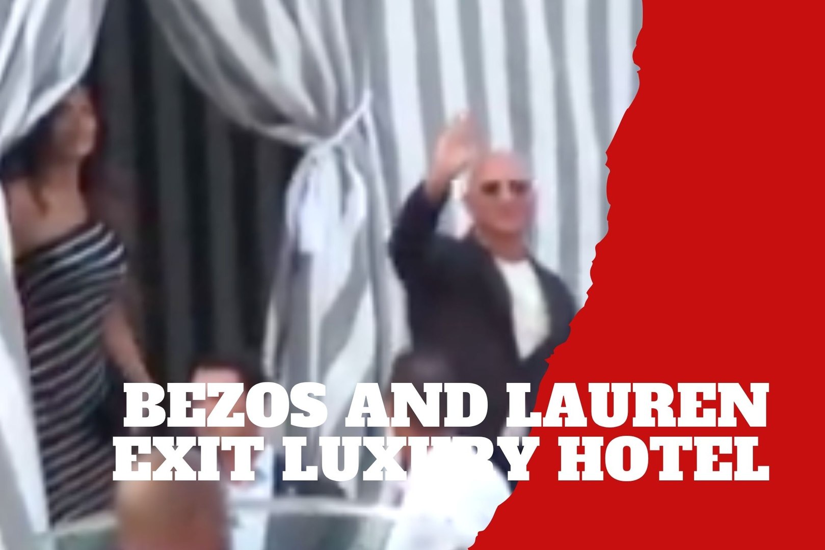 Jeff Bezos and Lauren Sánchez wave to fans as they leave luxury Venice ...