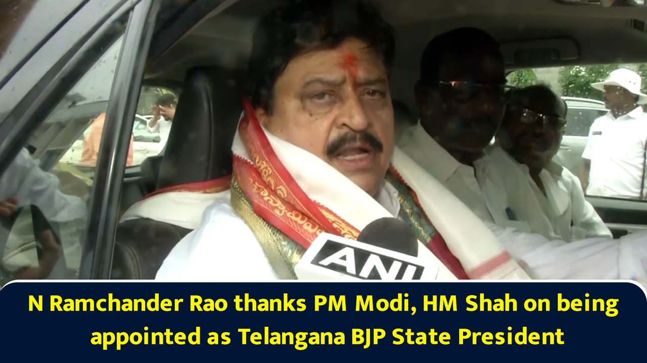 N Ramchander Rao thanks PM Modi, HM Shah on being appointed as ...