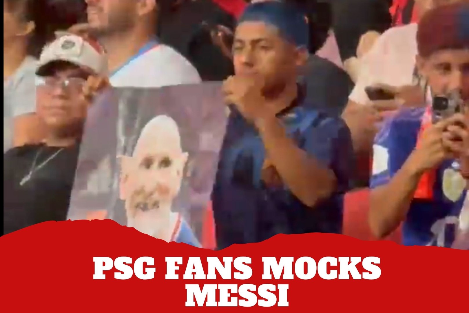 French fan mocks Lionel Messi during FIFA Club World Cup Inter Miami vs ...