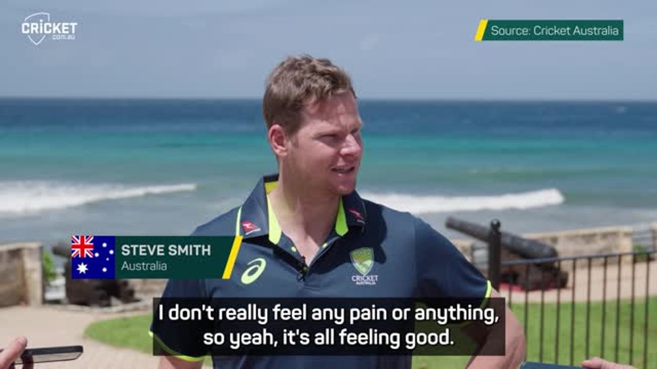 Smith 'not feeling any pain' as he prepares for Test return - video ...