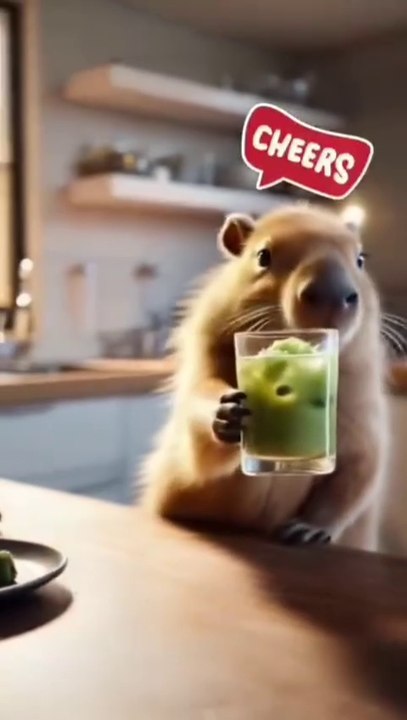 capybara teaching how to cook Matcha tea drink - video Dailymotion