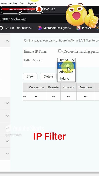 IP Filter Router Huawei GH8245X6 #wifi #megacable #portforwarding ...