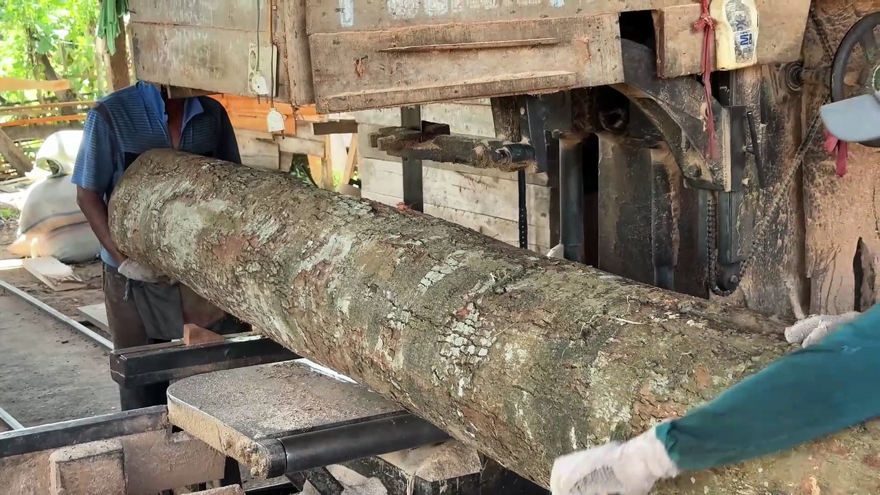 Process of Sawing Wood 5x7 Using a Sawmill Live Demonstration - video ...