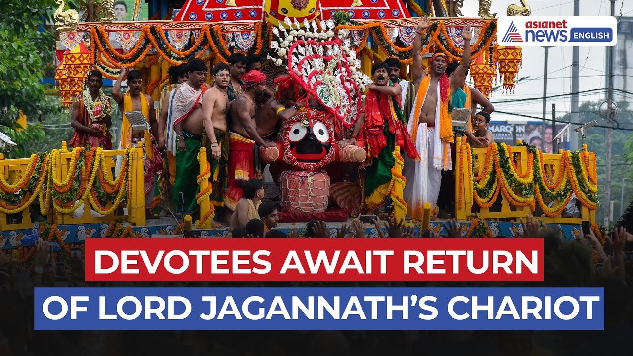 Lord Jagannath’s Chariot Set to Return, Devotional Fervor in Puri | Bahuda Yatra 2025 - video ...