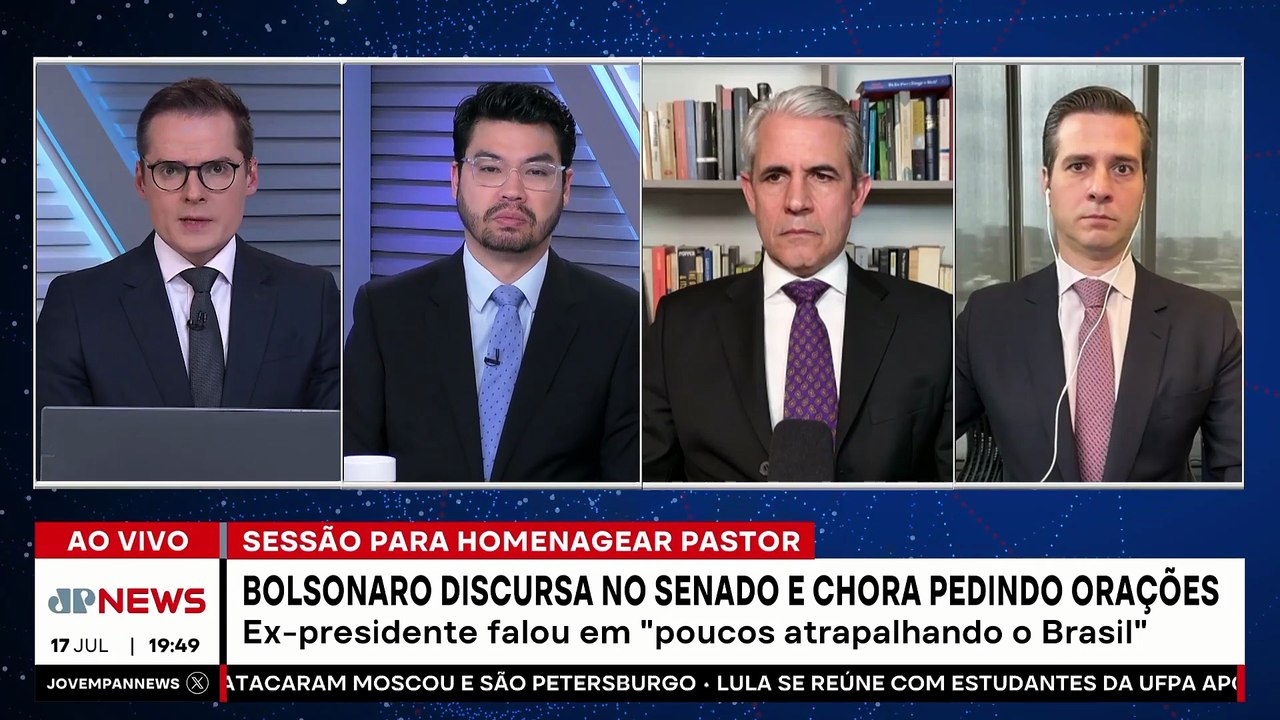 Jair Bolsonaro chora em sessão especial no Senado e pede orações ...