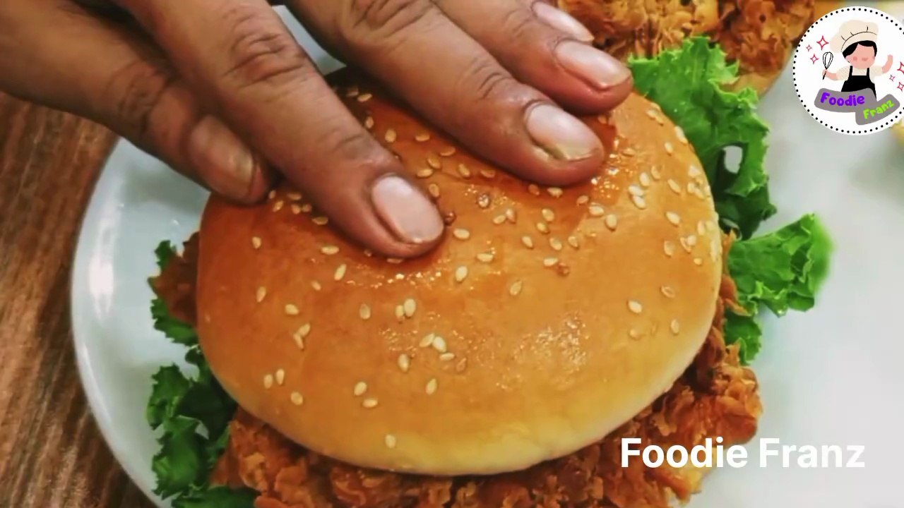 Crispy Zinger Burger | Crispy Zinger Burger Recipe | How To Make Crispy ...