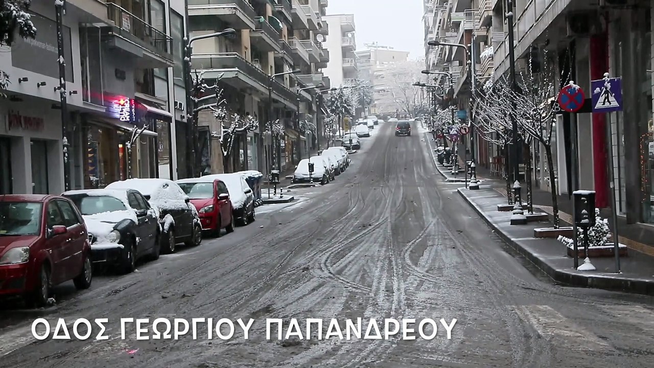 Χιονισμένοι οι δρόμοι της Δράμας 2019 - video Dailymotion