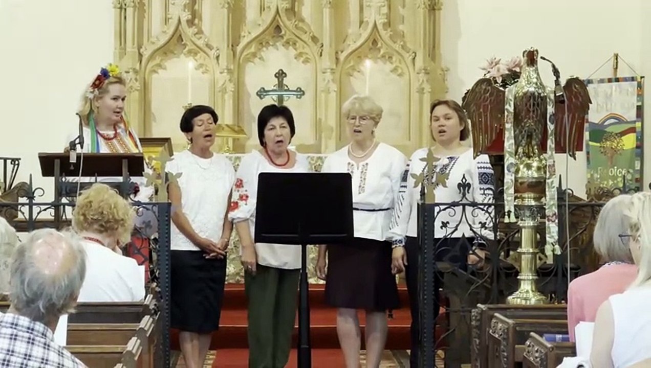 The Ukrainian Singers of Crediton sang during the service to dedicate ...