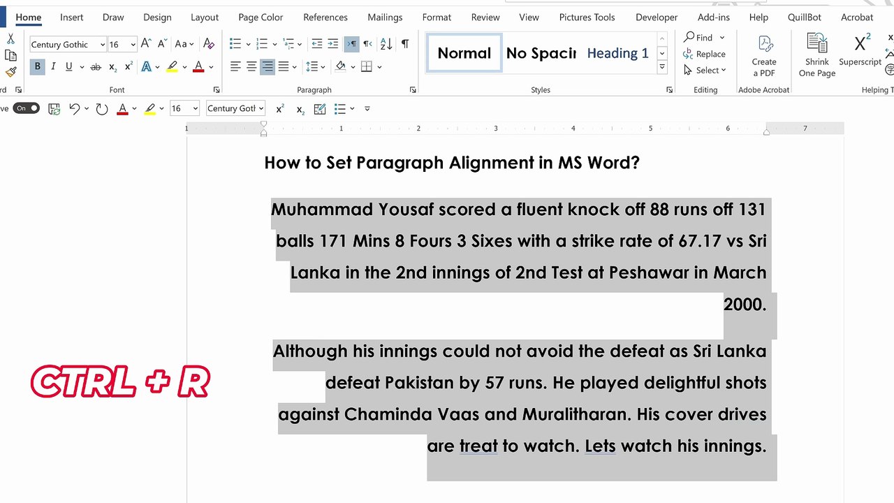 How to Set Paragraph Alignment in Word - video Dailymotion