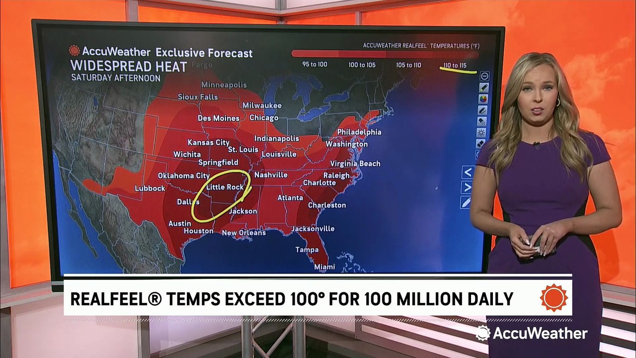RealFeel® Temperatures to exceed 100 degrees for more than 100 million ...