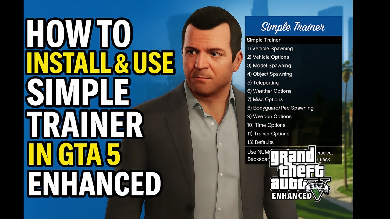 🔧 How to Install & Use Simple Trainer in GTA 5 Enhanced Edition (2025 ...
