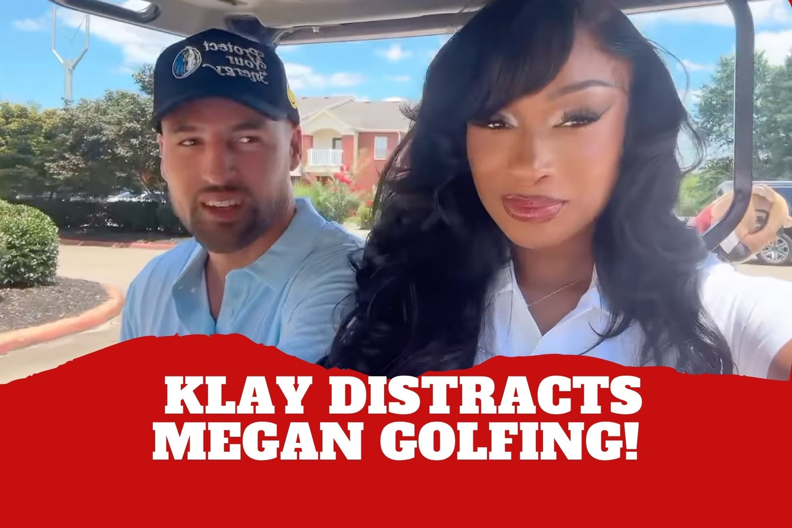 Klay distracts Megan Thee Stallion during golf lesson - MARCA TV English