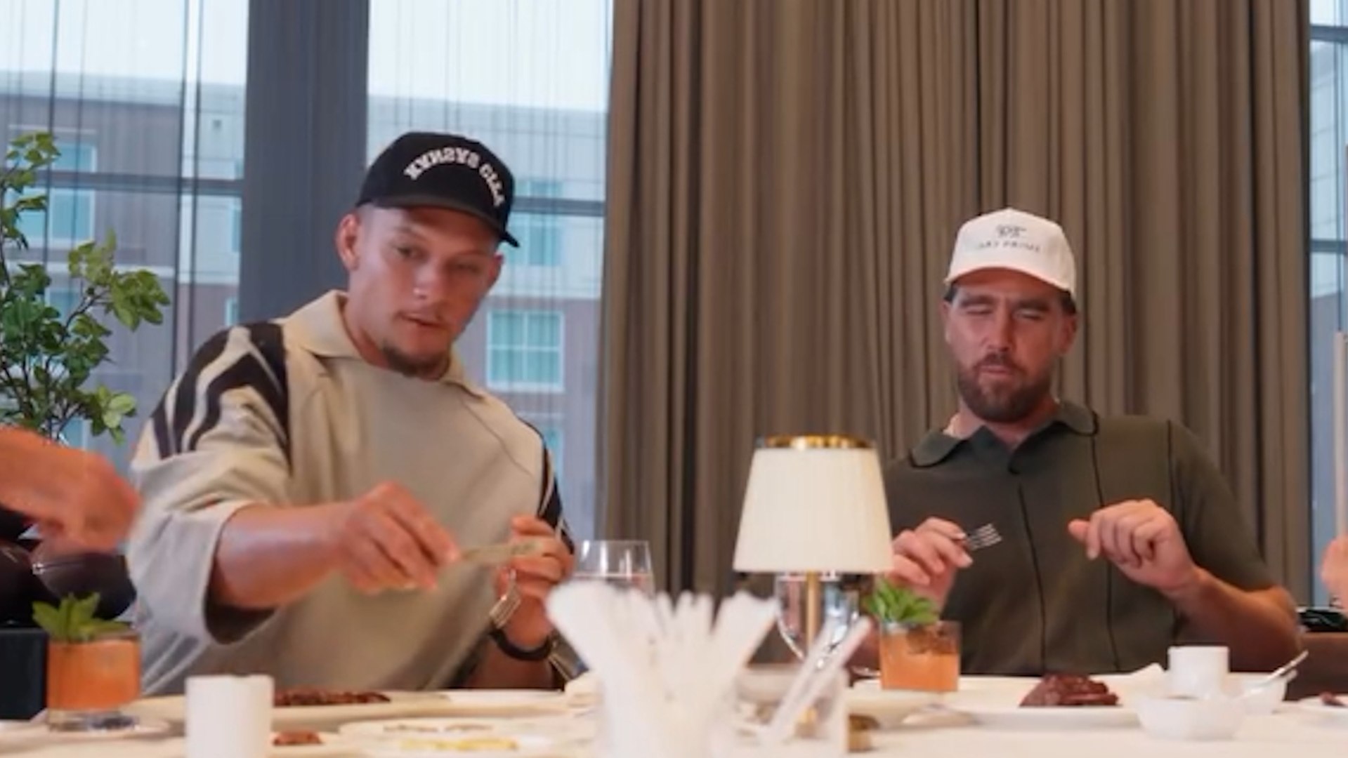 Travis Kelce and Patrick Mahomes first look at 1587 Prime luxury ...