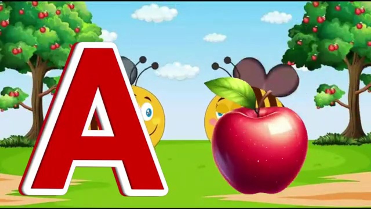 Alphabet Phonics Song – A for Apple | TWO Words per Letter with Sounds ...