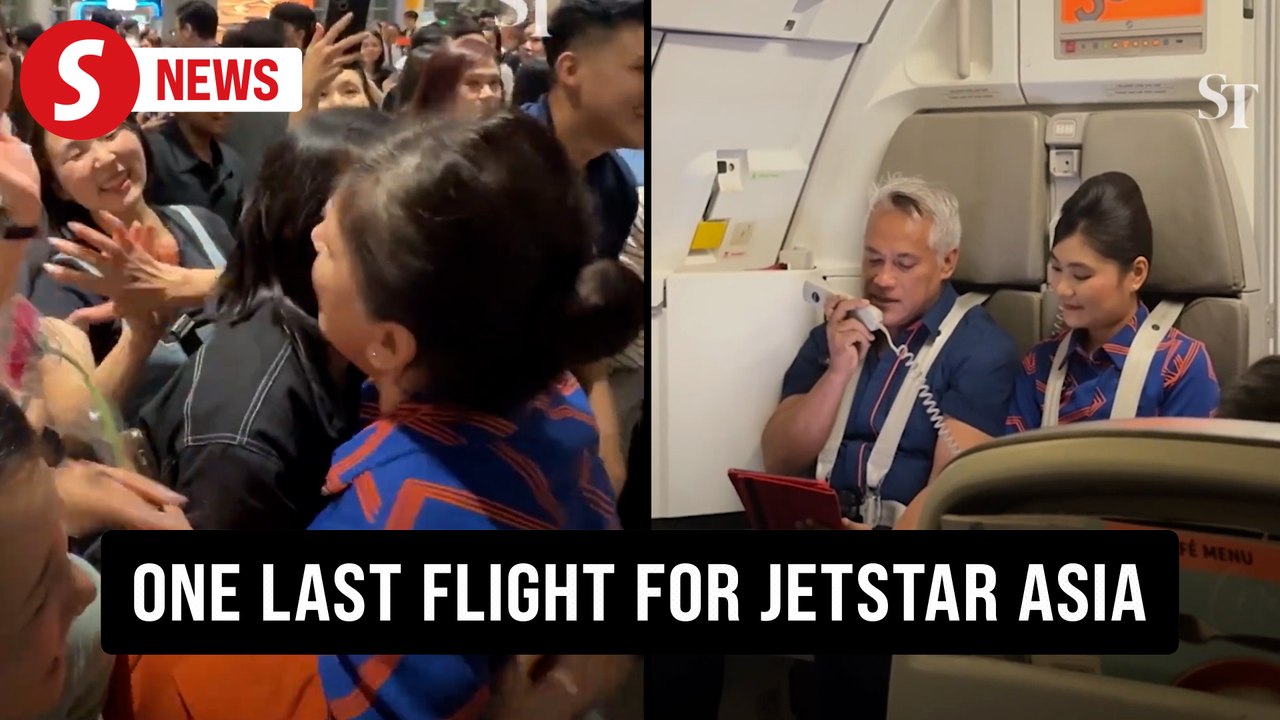 The Straits Times | One last flight for Jetstar Asia - video Dailymotion