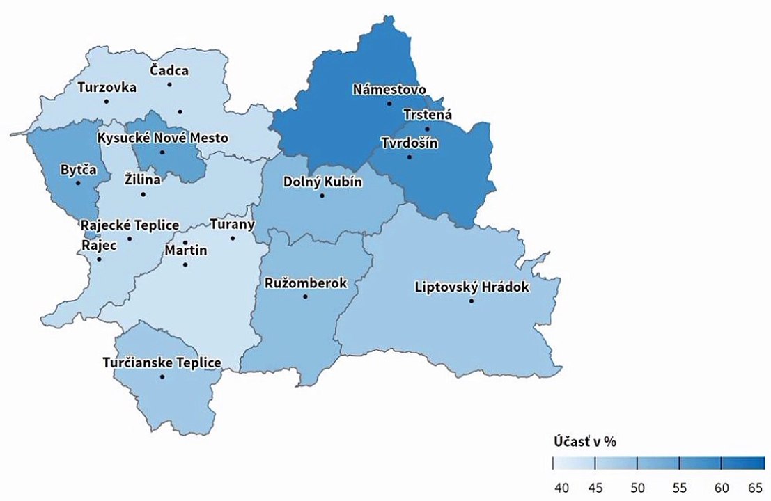 Map of Zilina Region. Peta Daerah Zilina. Zilina Region Map. Map of ...