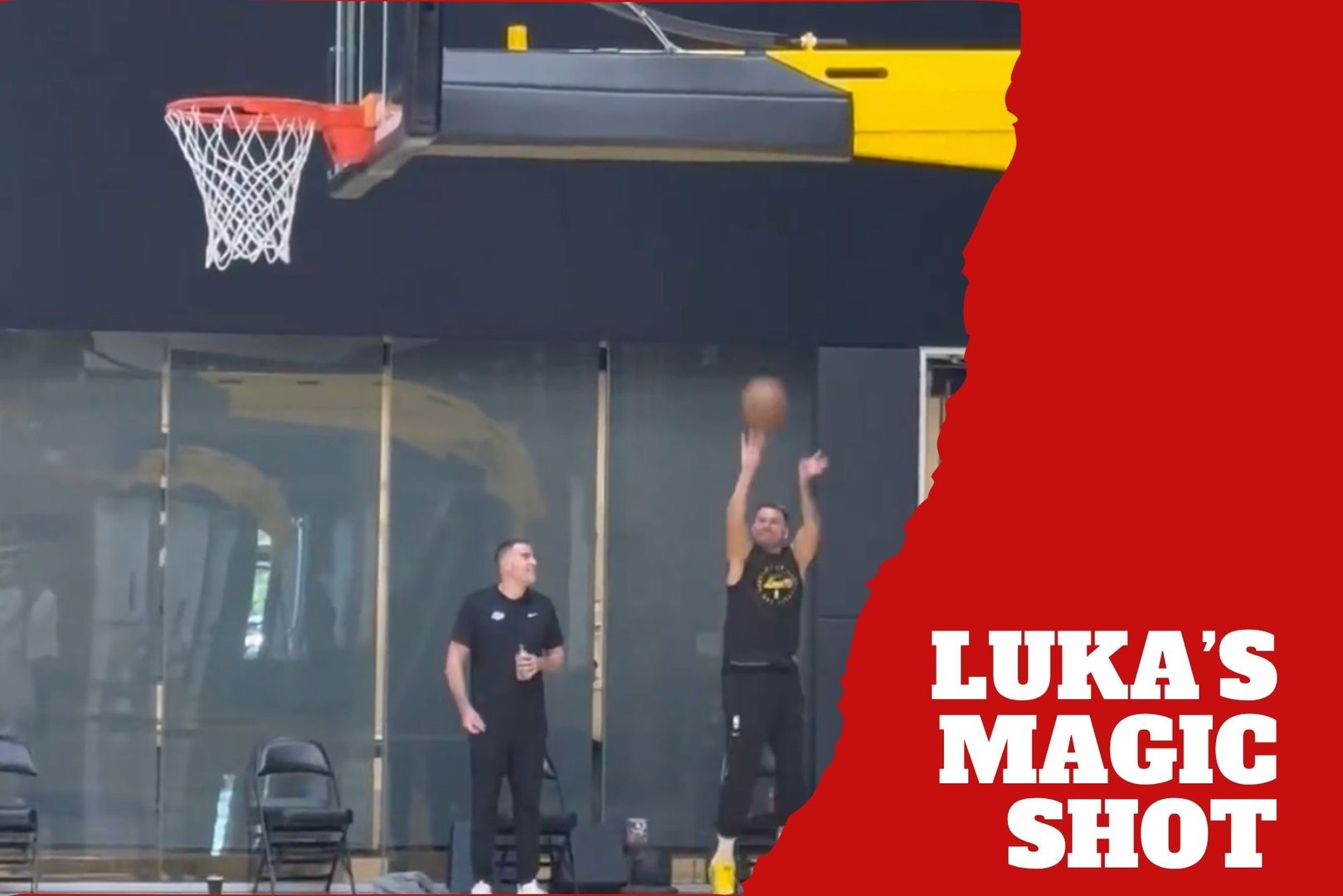 Luka Doncic makes a magic shot after signing contract extension without ...
