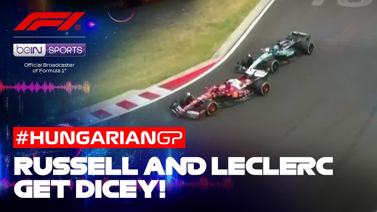 Russell and Leclerc get dicey in battle for P3 | Formula 1 Hungarian Grand Prix 2025 - video ...