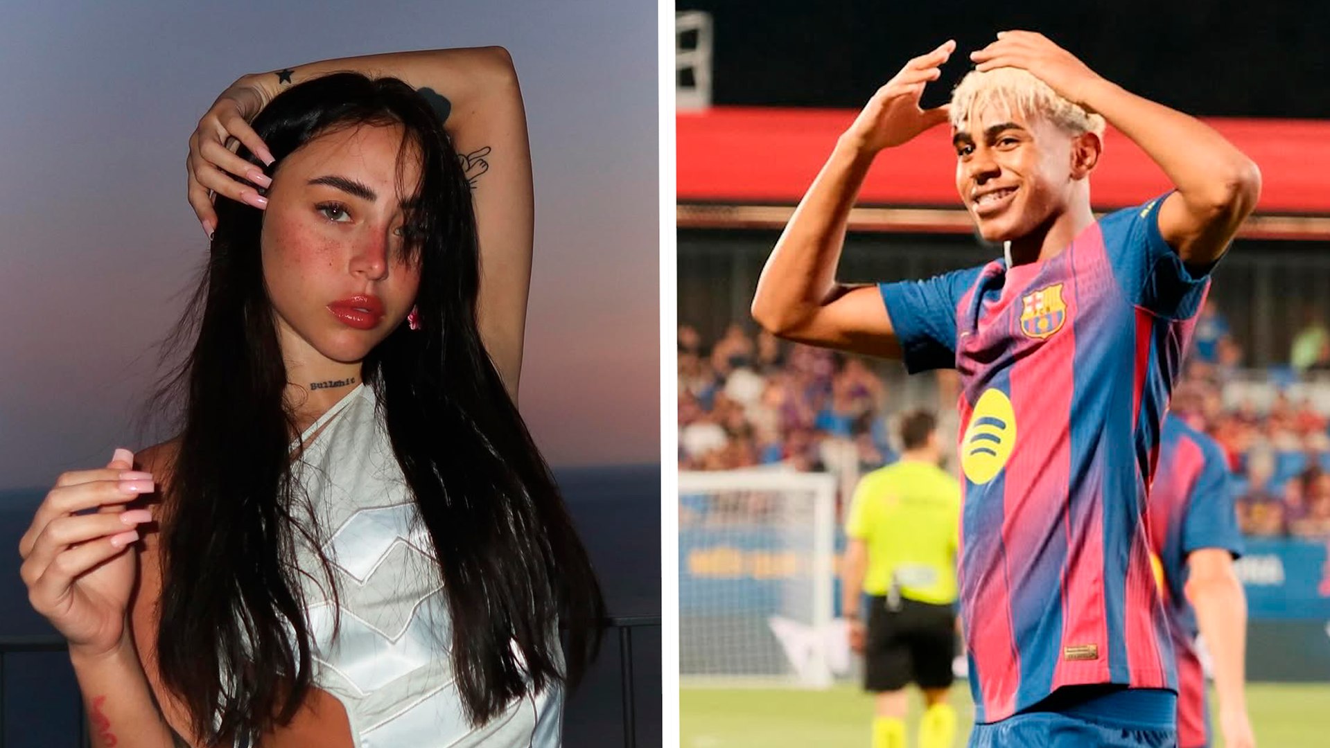 ¿Nicky Nicole y Lamine Yamal en romance? La cantante apoya al Barcelona junto a la familia del ...