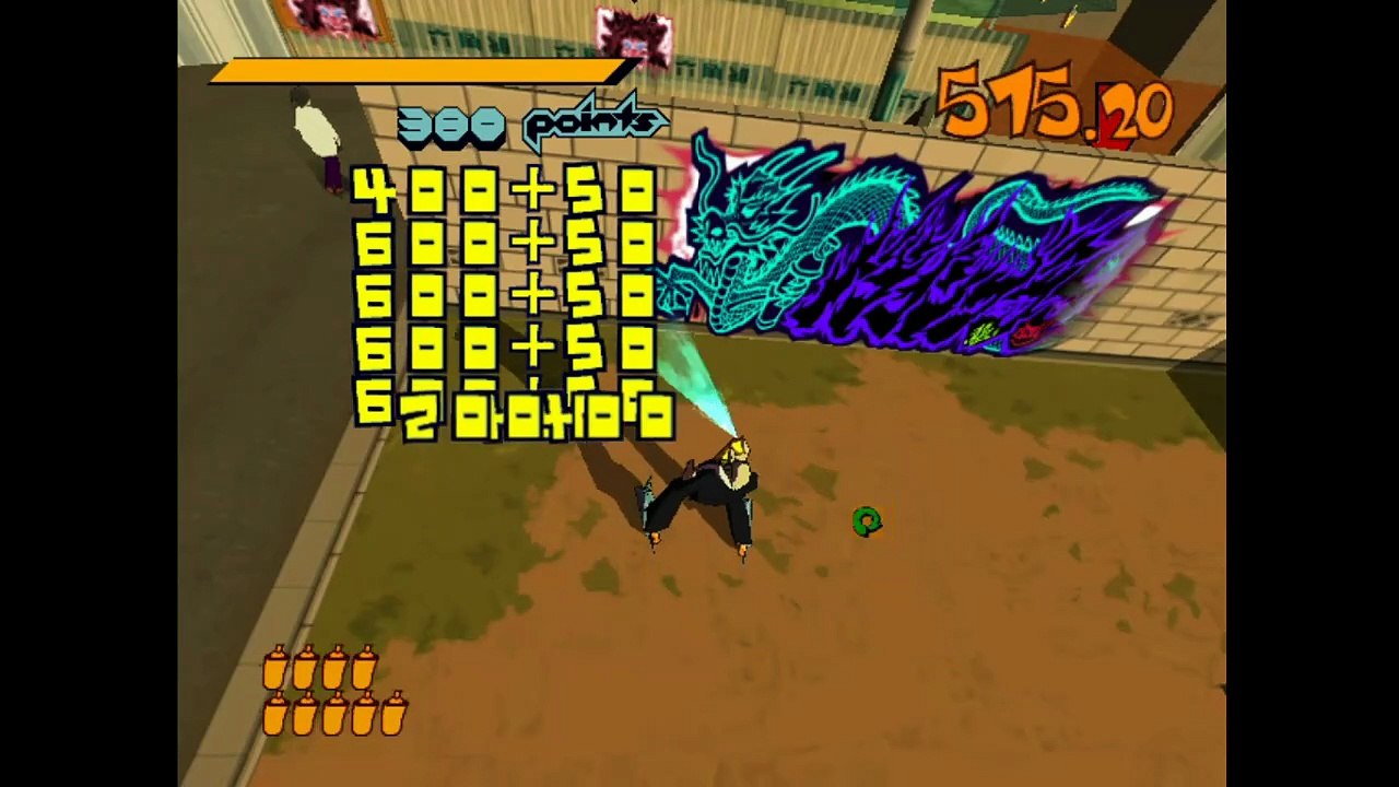 De La Jet Set Radio chapter 1 GG (Route B) - Level 4 Monster of Kogane ...