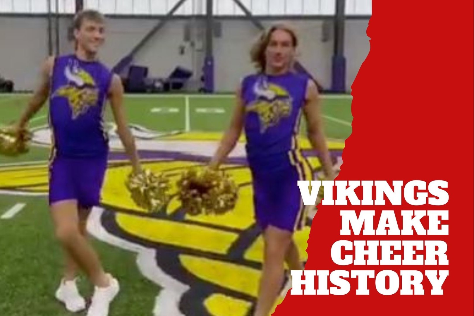 Vikings debut first male cheerleaders in team history - MARCA TV English