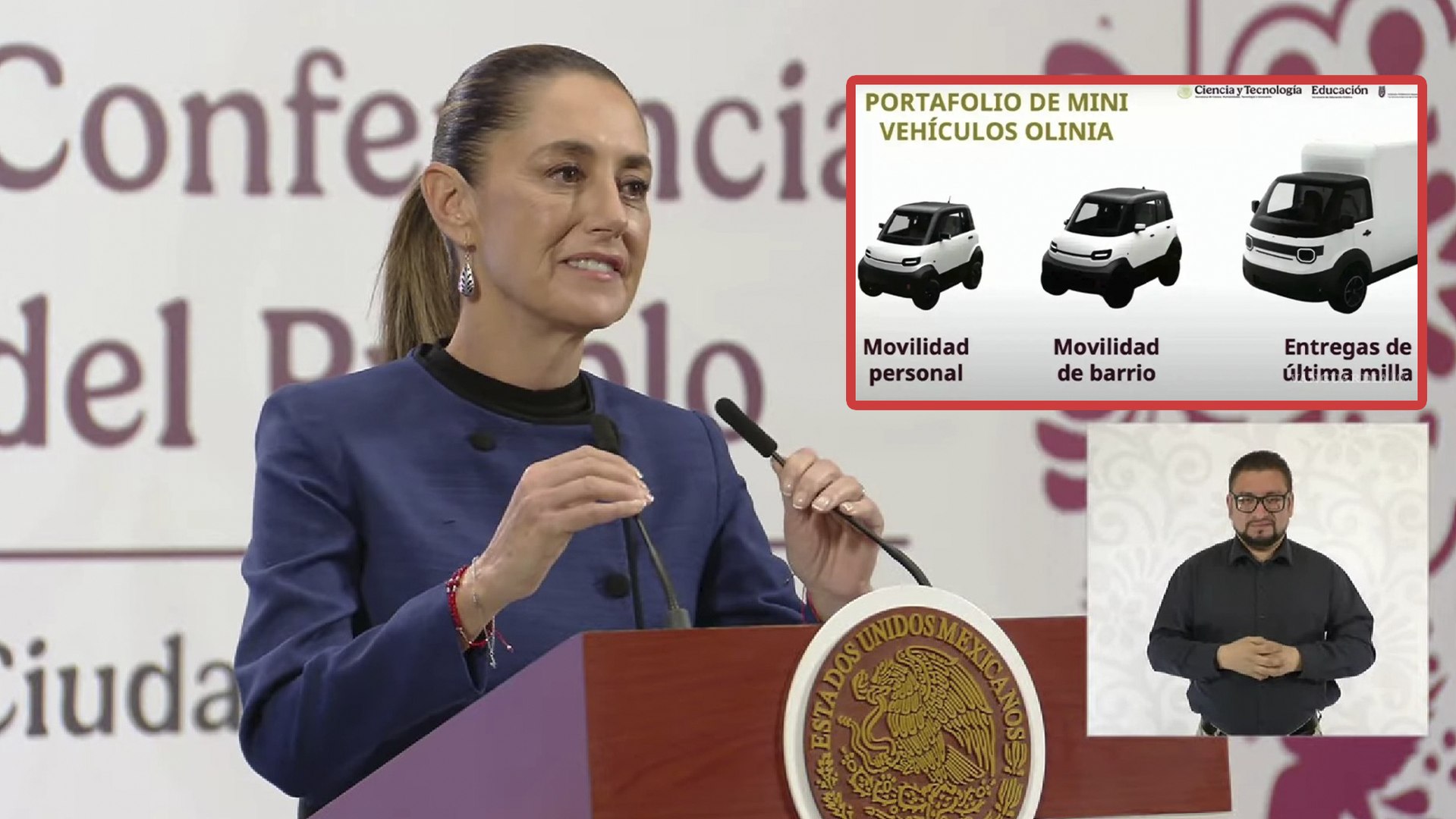 Claudia Sheinbaum confirma que Olinia, el primer vehículo eléctrico nacional, estará listo en ...