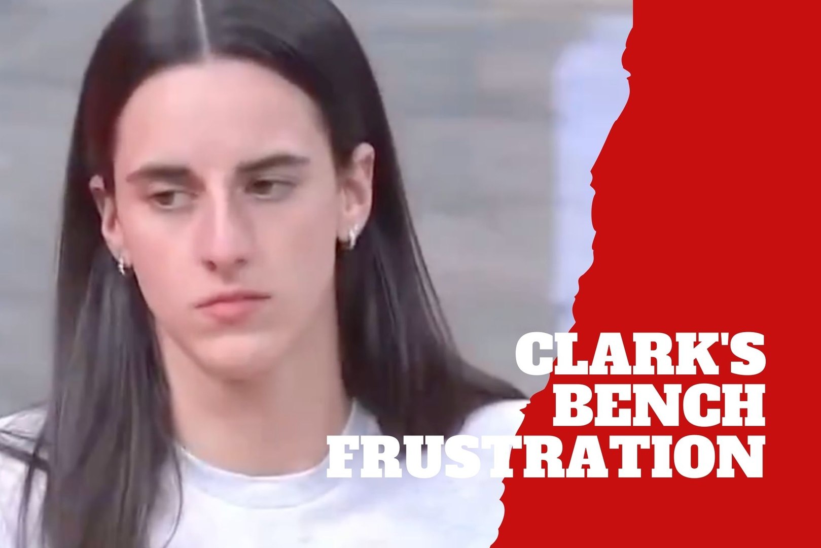 Caitlin Clark showed her frustration by having a bench outburst during ...