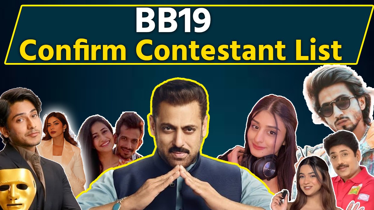 Bigg Boss 19 Confirmed Contestants List OUT | BB19 Full Confirmed Names ...