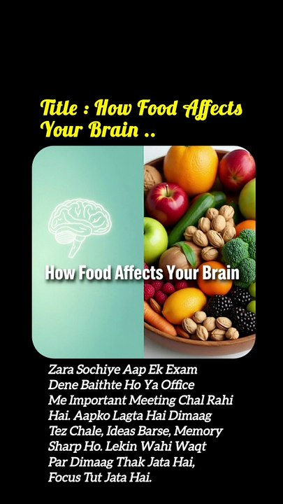 How food affects your brain , food for brain health, memory boosting ...