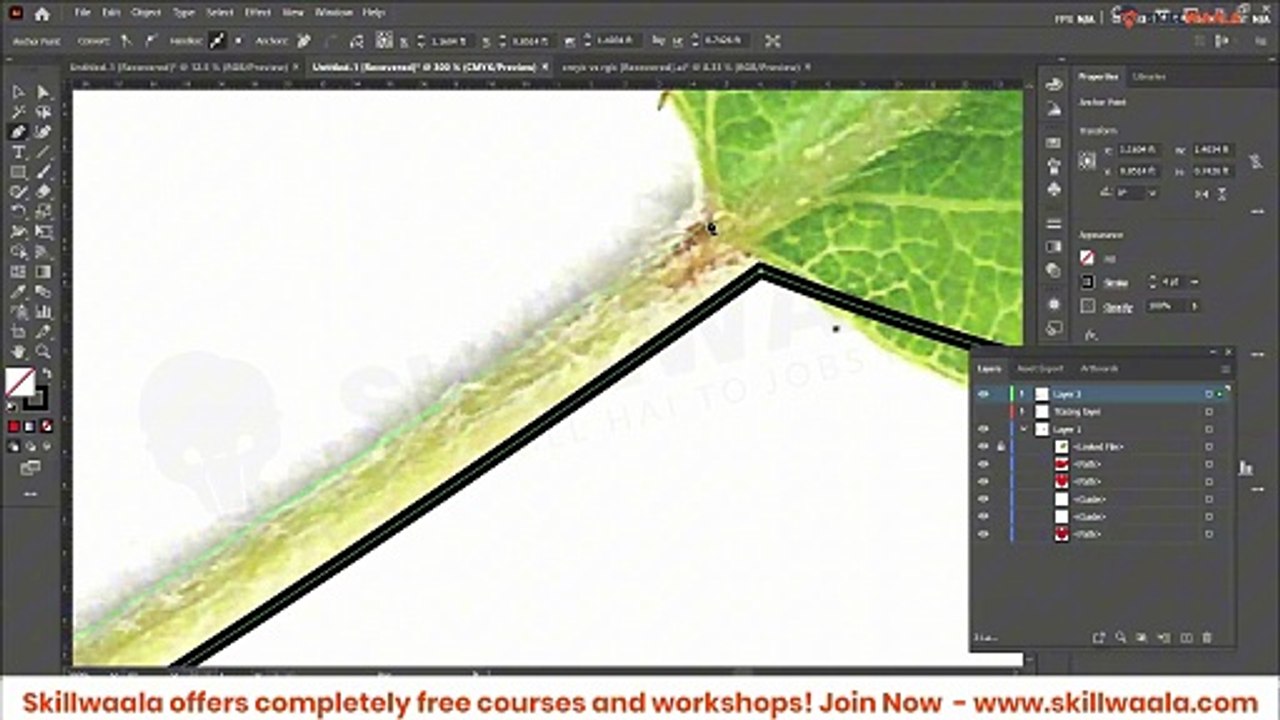Day - 55 | Pen Tool Tracing Practice – Adobe Illustrator Assignment ...