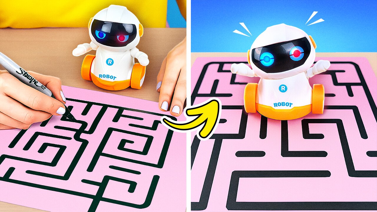 Stop Playng Boring Crafts!😱 Pro Fun Gadgets & Robot Escaping the Maze ...