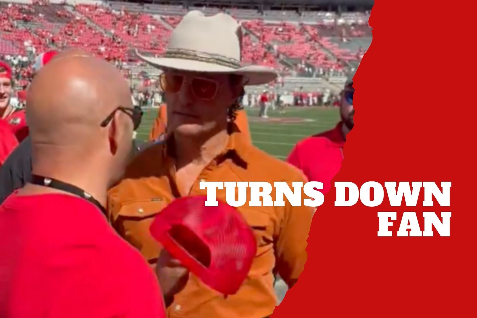 Matthew McConaughey turns down a fan that wanted him to wear a Ohio ...