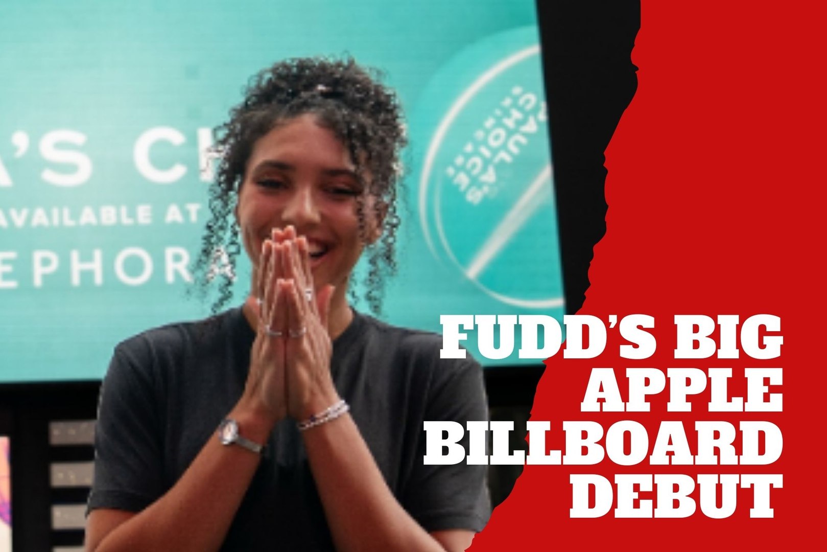 Azzi Fudd?s first New York billboard moment - MARCA TV English