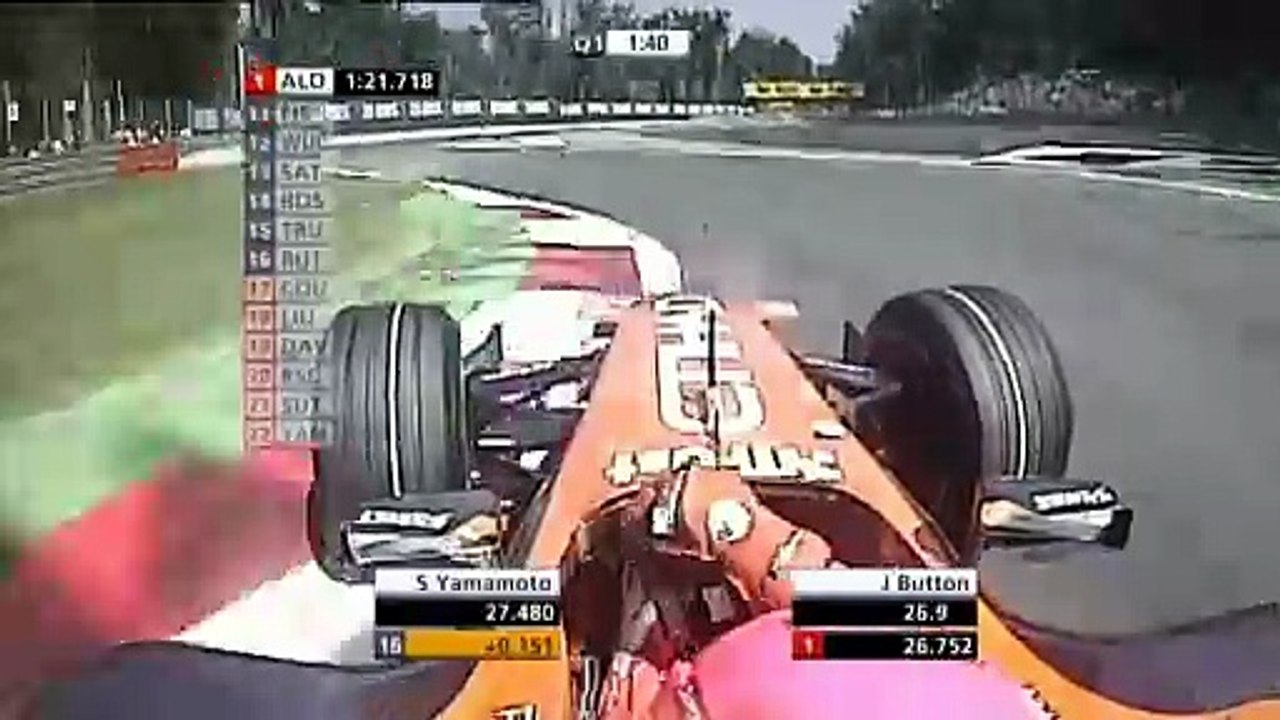 F1 – Sakon Yamamoto (Spyker Ferrari V8) Onboard – Italy 2007 - video ...