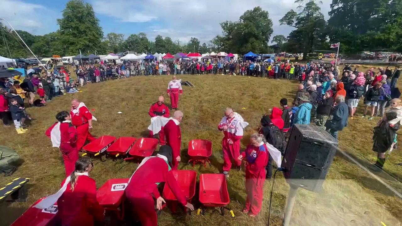 The Red Barrows display team performing at Uffculme Show and Country ...